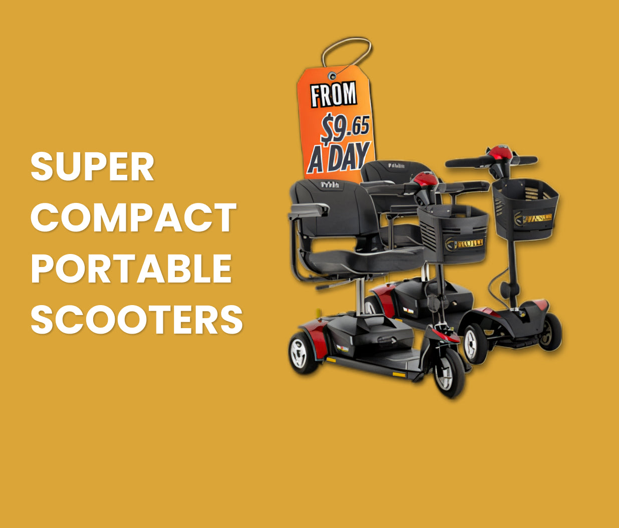 Super-Compact Portable Scooters for Rent | CJ Mobility